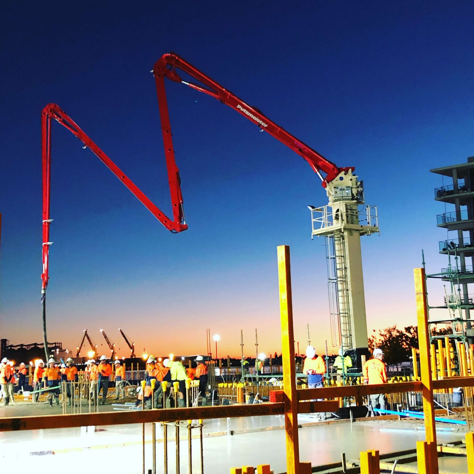 Satellite Placing Booms – Concrete Pumping Newcastle